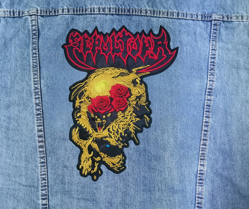 SEPULTURA - BENEITH THE REMAINS EMBROIDERED BACK PATCH | black-wings