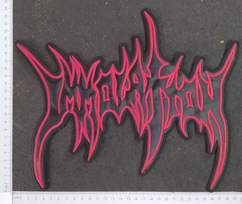 IMMOLATION - NEW LOGO EMBROIDERED BACK PATCH | black-wings