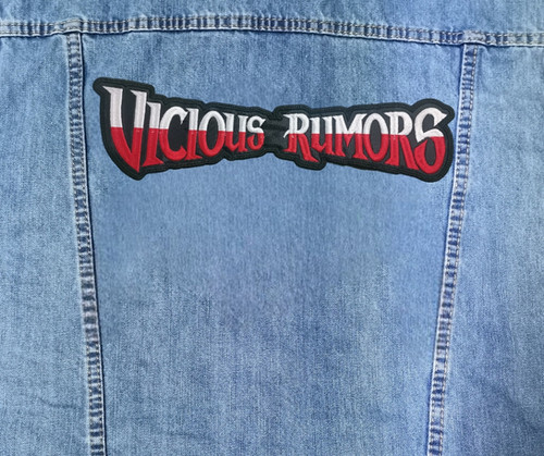 VICIOUS RUMORS - LOGO EMBROIDERED BACK PATCH | black-wings