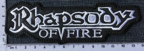 RHAPSODY OF FIRE - Logo EMBROIDERED PATCH | black-wings