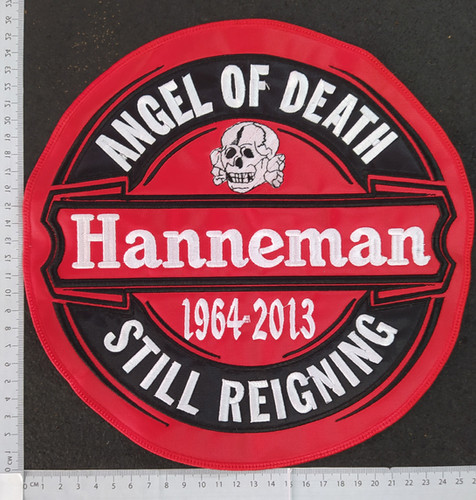 HANNEMAN - ANGEL OF DEATH EMBROIDERED BACK PATCH | black-wings