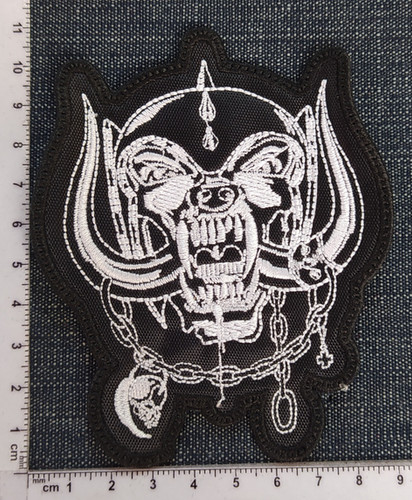 MOTORHEAD - HEAD DOG EMBROIDERED PATCH | black-wings