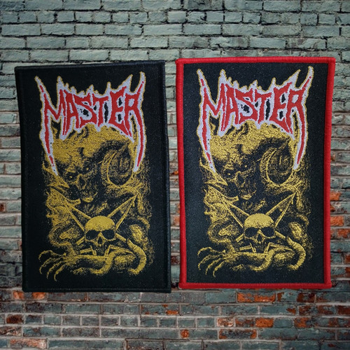 MASTER - Demon + Skull WOVEN PATCH | black-wings