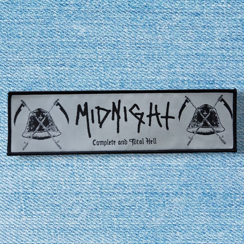 MIDNIGHT - Complete and Total Hell Strip WOVEN PATCH | black-wings