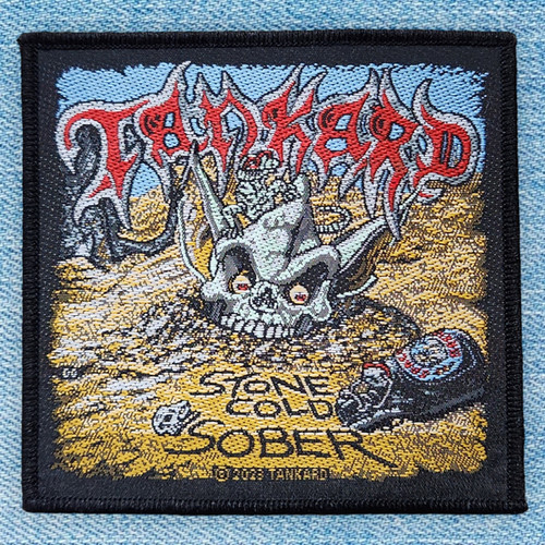 TANKARD - Stone Cold Sober WOVEN PATCH | black-wings