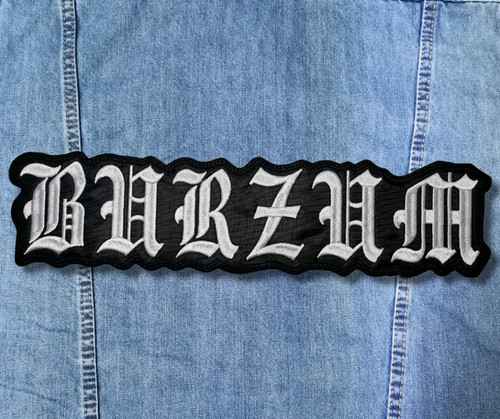 Burzum - White Logo Back Patch | black-wings