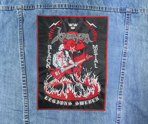 VENOM - LEGIONS SWEDEN EMBROIDERED BACK PATCH | black-wings
