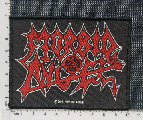 MORBID ANGEL - Red Logo WOVEN PATCH | black-wings
