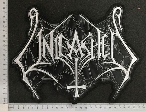 UNLEASHED - LOGO EMBROIDERED BACK PATCH | black-wings