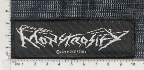 MONSTROSITY - Logo WOVEN PATCH | black-wings