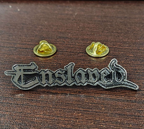 ENSLAVED - Vertebrae Logo METAL PIN | black-wings