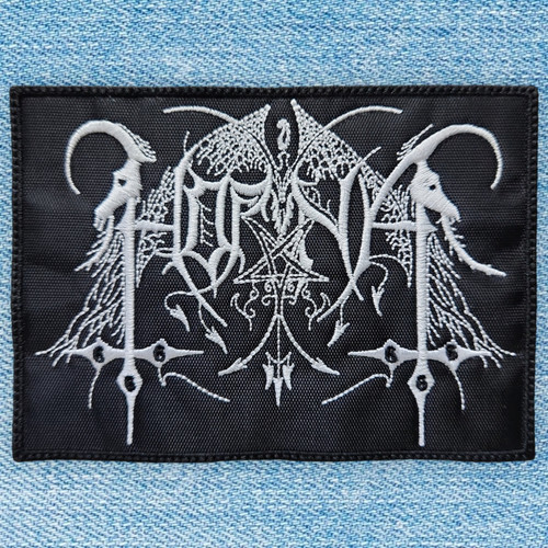 HORNA - Logo Not shaped EMBROIDERED PATCH | black-wings