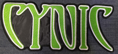 CYNIC - Logo shaped BACK PATCH | black-wings