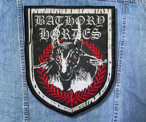 BATHORY - Hordes Shield BACK PATCH | black-wings