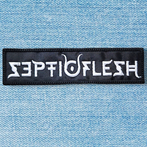 SEPTIC FLESH - Logo Strip EMBROIDERED PATCH | black-wings