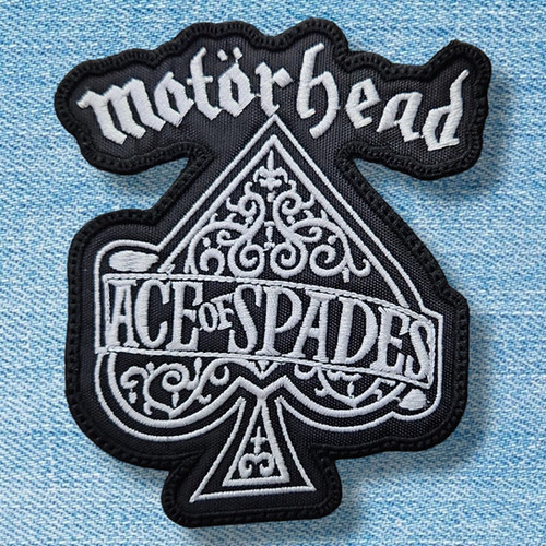 MOTORHEAD - Ace of Spades EMBROIDERED PATCH | black-wings