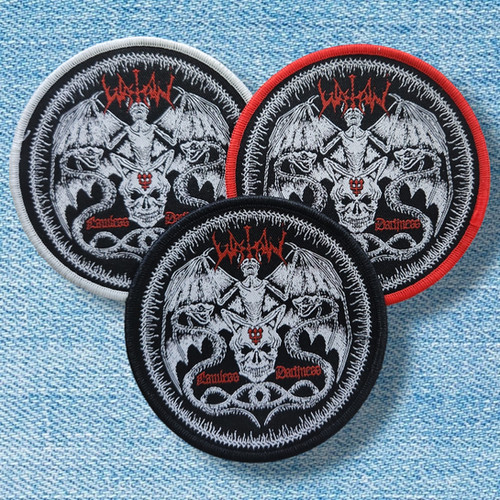 WATAIN - Lawless Darkness (Demon Round) WOVEN PATCH | black-wings
