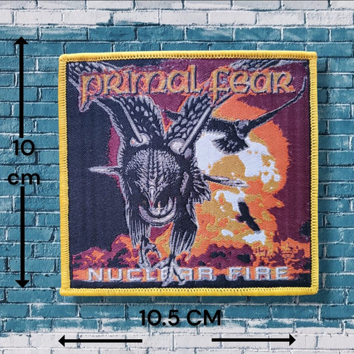 PRIMAL FEAR - Nuclear fire WOVEN PATCH | black-wings