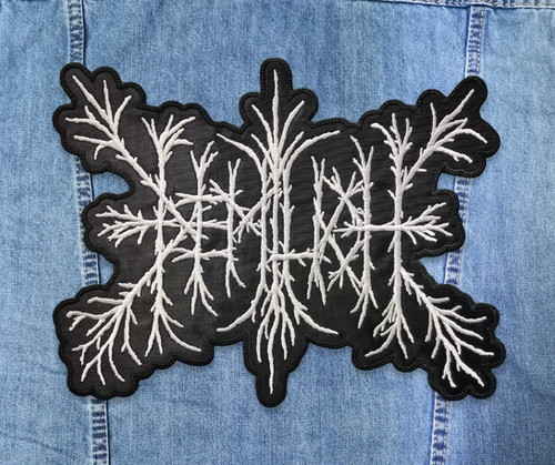 DEMILICH - Logo EMBROIDERED BACK PATCH | black-wings