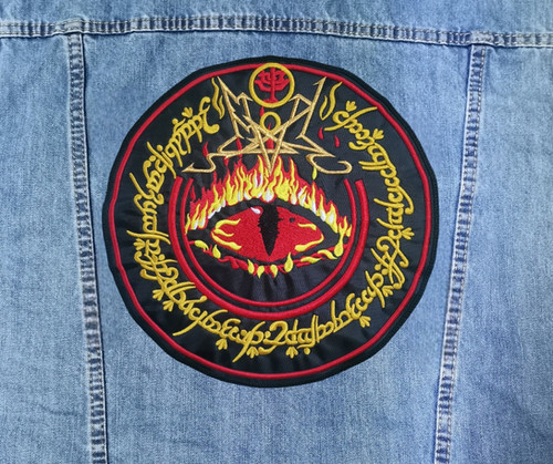 SUMMONING - EYE EMBROIDERED BACKPATCH | black-wings