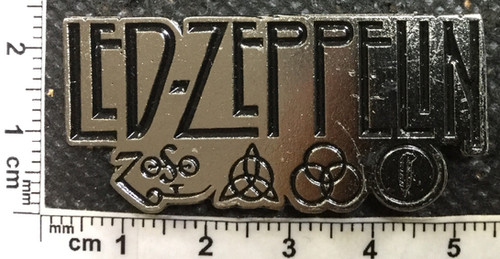 LED ZEPPELIN - LOGO Metal Pin | black-wings