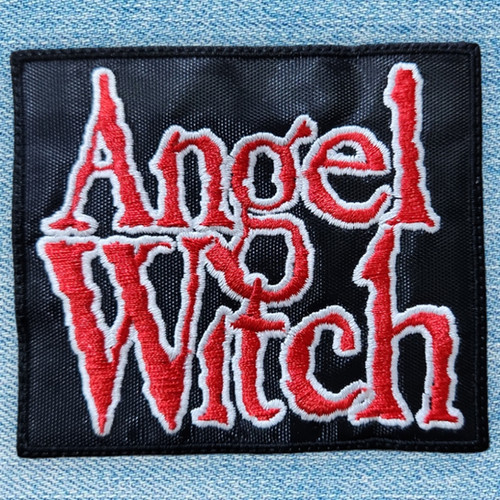 ANGEL WITCH - Logo (Red/White) EMBROIDERED PATCH | black-wings