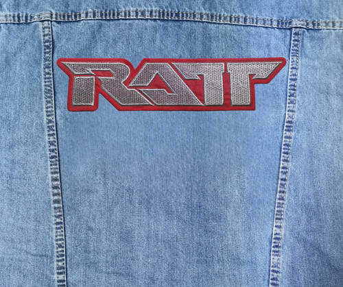 RATT - Red Logo EMBROIDERED BACK PATCH | black-wings