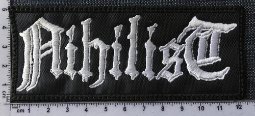 NIHILIST - LOGO EMBROIDERED PATCH | black-wings
