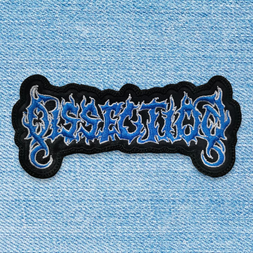 DISSECTION - Logo (filled) EMBROIDERED PATCH | black-wings