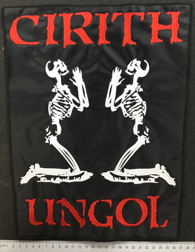 CIRITH UNGOL - LOGO EMBROIDERED BACK PATCH | black-wings