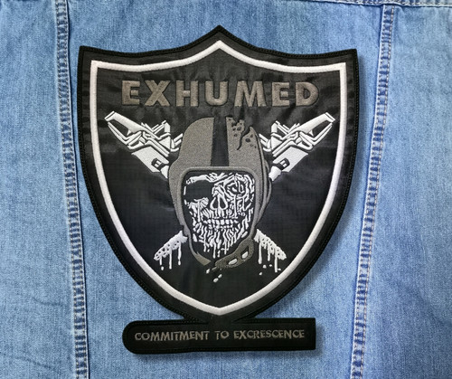EXHUMED - Commitment to Excrescence EMBROIDERED BACK PATCH | black-wings