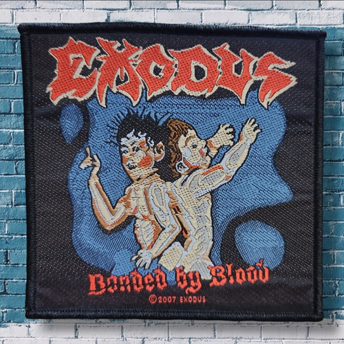 EXODUS - Bonded by Blood WOVEN PATCH | black-wings