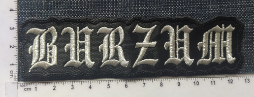 BURZUM - Logo (Shaped) EMBROIDERED PATCH | black-wings
