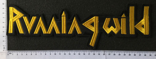 RUNNING WILD - LOGO EMBROIDERED BACK PATCH | black-wings