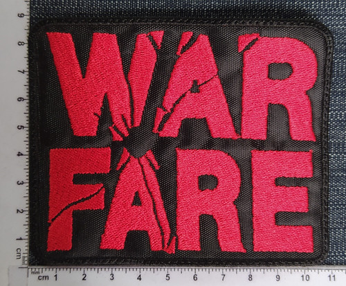 WARFARE - Logo EMBROIDERED PATCH | black-wings