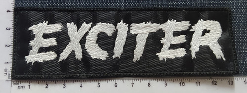 EXCITER - LOGO EMBROIDERED PATCH | black-wings