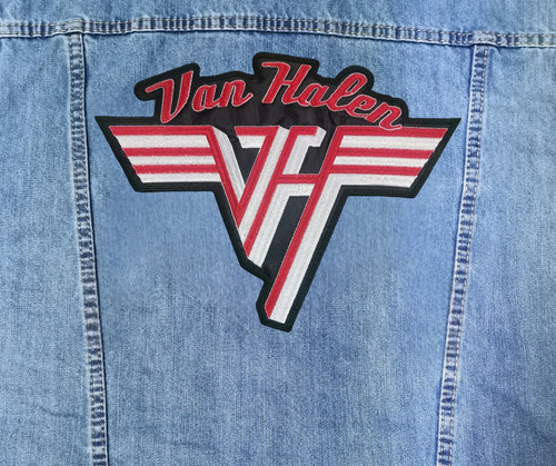 VAN HALEN - LOGO EMBROIDERED BACK PATCH | black-wings