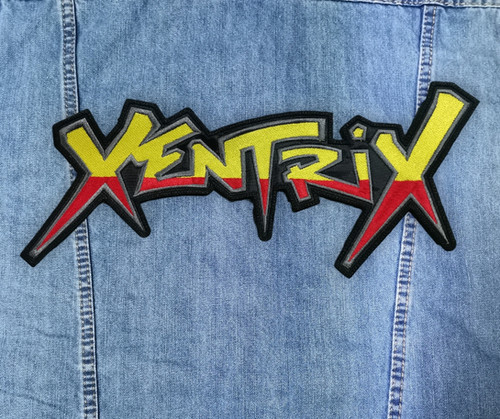 XENTRIX - Logo EMBROIDERED BACK PATCH | black-wings