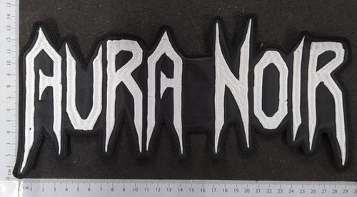 AURA NOIR - Logo EMBROIDERED BACK PATCH | black-wings