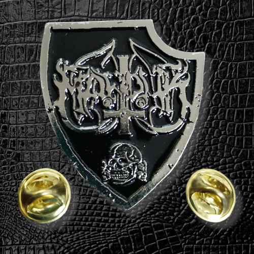 MARDUK - Shield Skull METAL PIN | black-wings