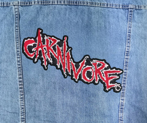 CARNIVORE - Logo BACKPATCH | black-wings