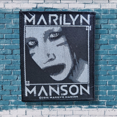 MARILYN MANSON - Villain WOVEN PATCH | black-wings
