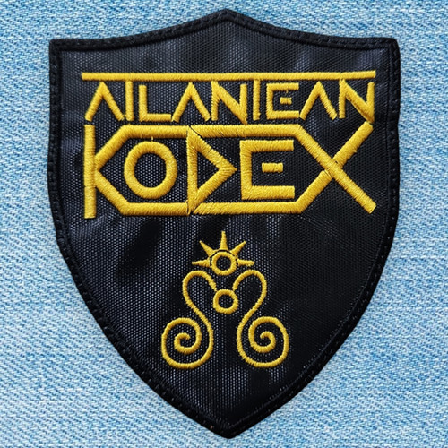 ATLANTEAN KODEX - Logo EMBROIDERED PATCH | black-wings