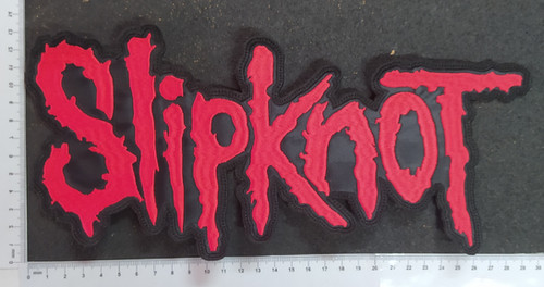 SLIPKNOT - LOGO EMBROIDERED BACKPATCH | black-wings