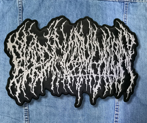 BLOOD INCANTATION - Logo (Red-White) EMBROIDERED BACK PATCH | black-wings