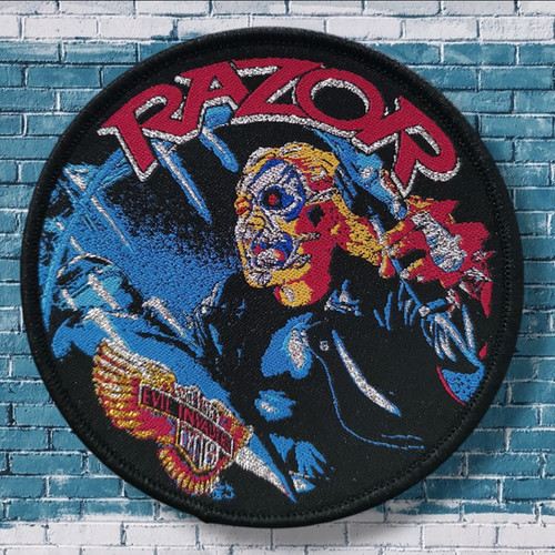 RAZOR - Evil Invaders WOVEN PATCH | black-wings