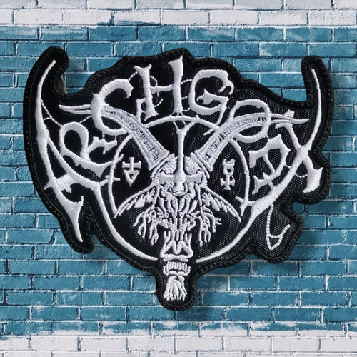 ARCHGOAT - Logo (Blanco-Rojo) PARCHE BORDADO | Blackwings