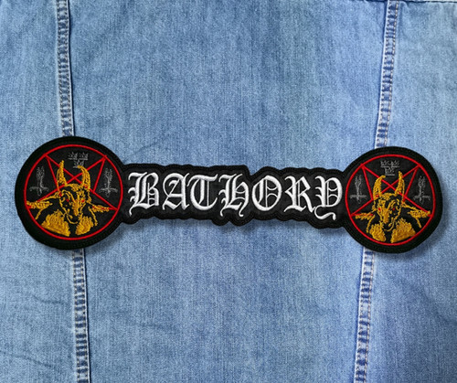 Bathory - Goats Logo Back Patch | black-wings