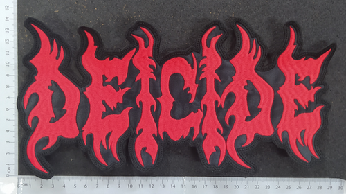 DEICIDE - Logo EMBROIDERED BACK PATCH | black-wings