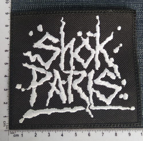 SHOK PARIS - LOGO EMBROIDERED PATCH | black-wings